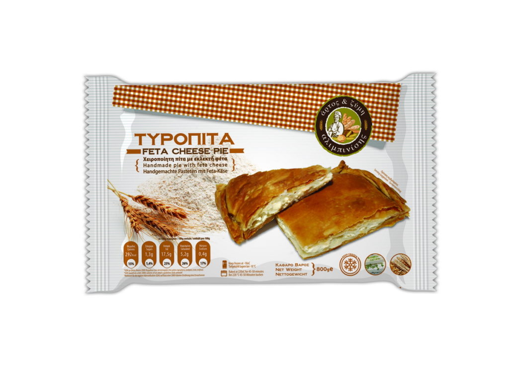 ΤΥΡΟΠΙΤΑ ΧΩΡΙΑΤΙΚΗ 800γρ - Άρτος & Ζύμη Αλιμπινίσης ΑΒΕΕ